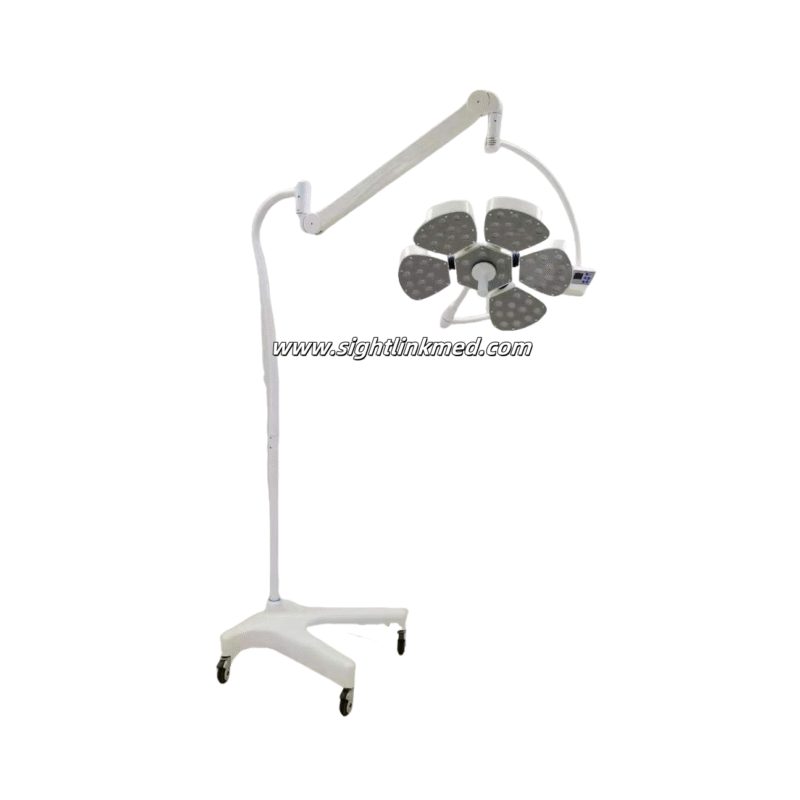 Adjustable Emergency Hospital LED 5petal Shadowless Floor Standing ...